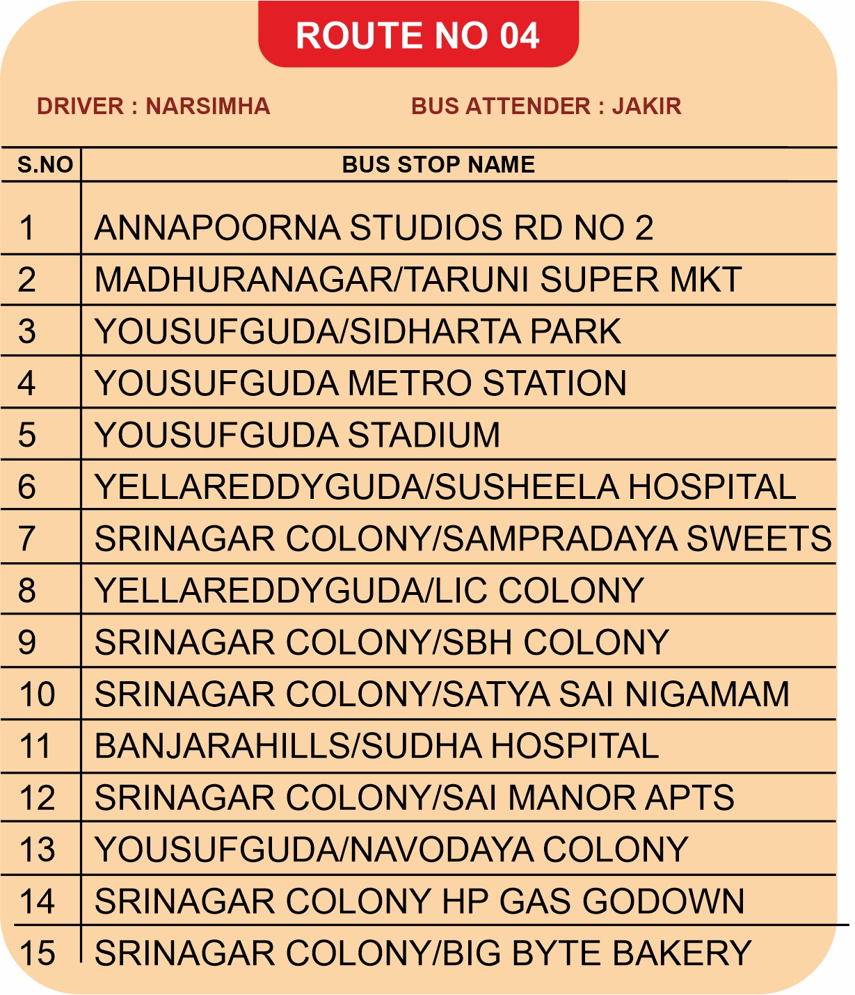 Bus Routes - Delhi School of Excellence