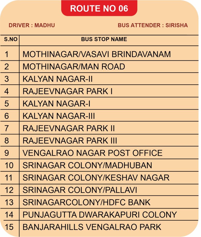 Bus Routes - Delhi School of Excellence