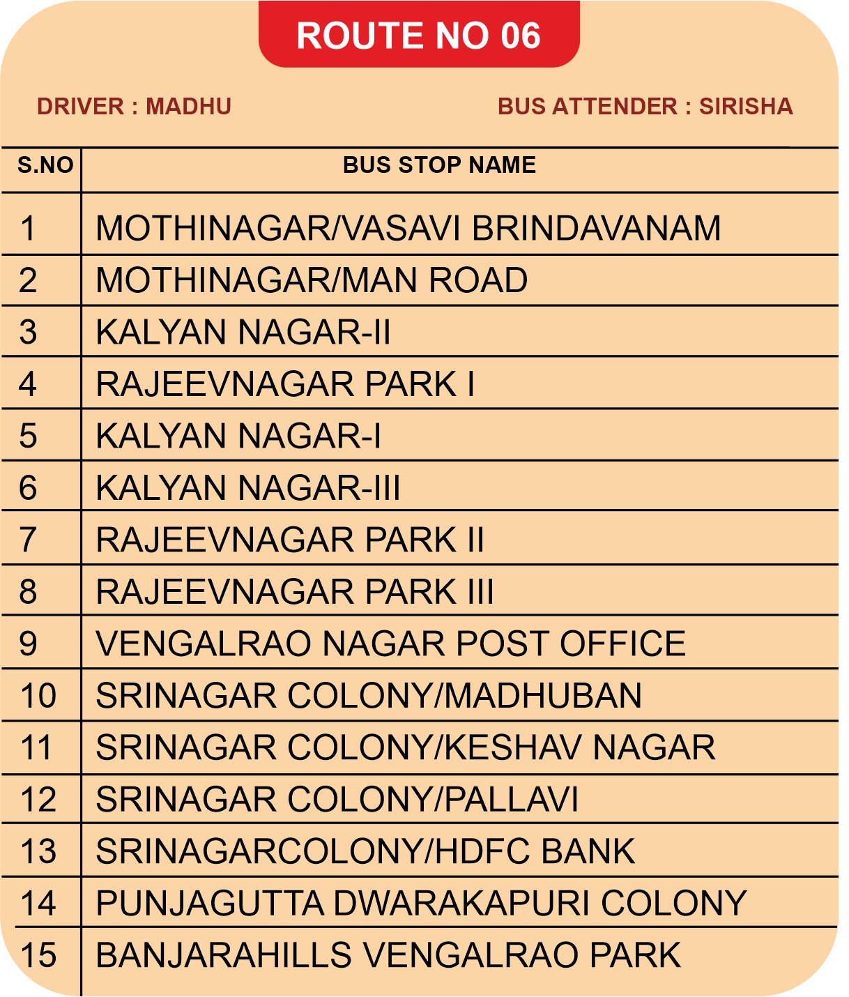 Bus Routes - Delhi School of Excellence
