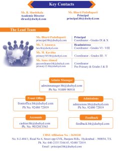 key Contacts - Delhi School of Excellence